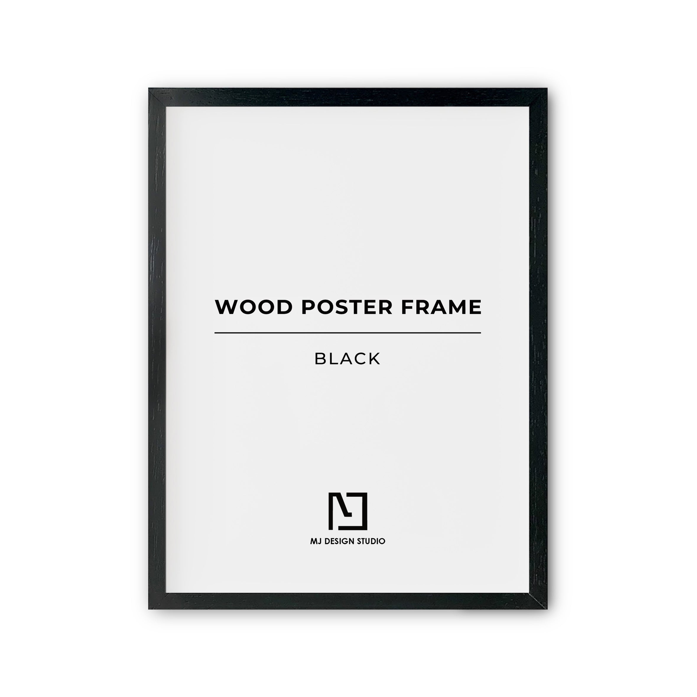 Black Wood Poster Frame — MJ Design Studio