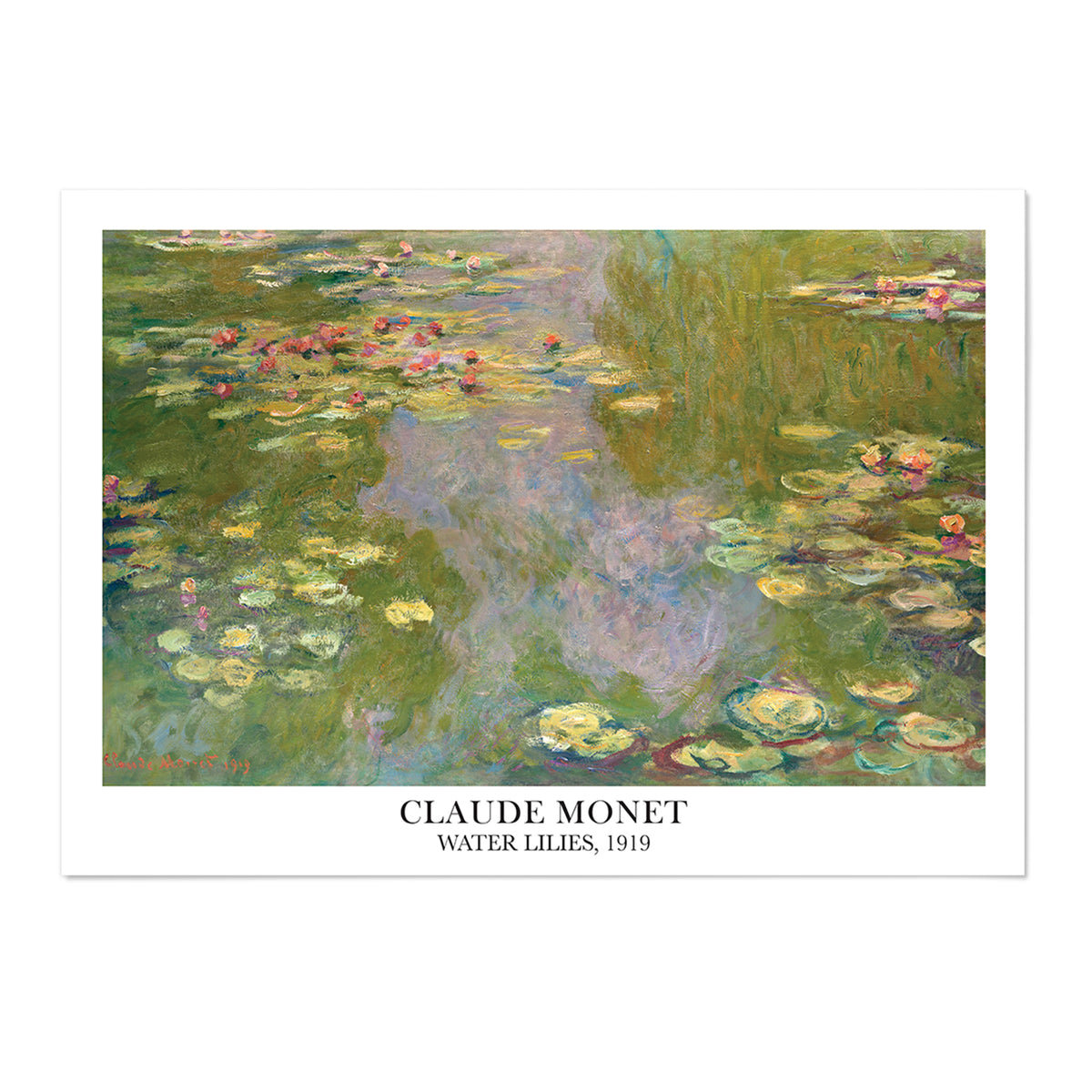 Monet Water Lilies 1919 Text Version — MJ Design Studio